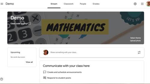 ANIMATED Google Classroom™ Headers MATH THEME Distance Learning | TpT