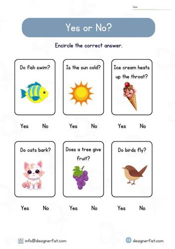Autism Yes or No Worksheet For Childs by Inclusive Learning Support