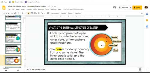 Plate Tectonics and Continental Drift Lesson Guided Notes and Assessment