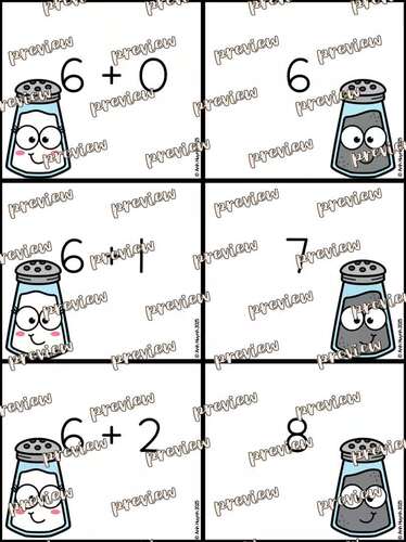 First Grade Problem Pals: Math Facts Memory Game (Addition to 20 | +6 ...