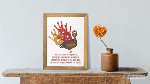 THANKSGIVING CRAFT FOR KIDS, PRESCHOOL HANDPRINT ART, GRATITUDE TREE ...