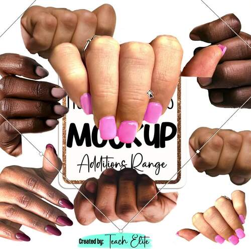 Holding Hands Mockup, Commercial Use Mock up images by Teach Elite