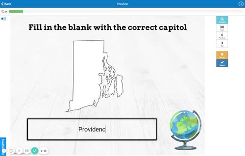 Name the U.S. State Capital Activity Boom Cards Digital Task Cards