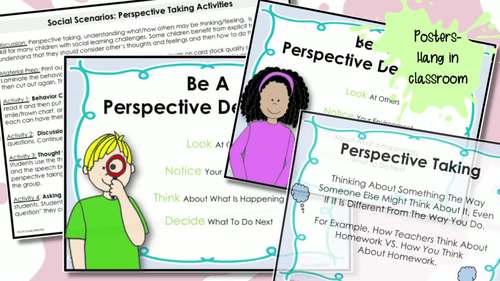 Perspective Taking Activities - Understanding Social Scenarios | TPT