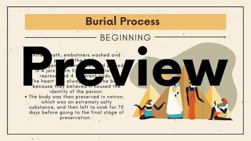 Ancient Egyptian Mummification Lesson and Simulation by All Day April