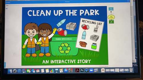 Clean up the Park! Boom Book (Boom Card Activity) Recycling Distance ...