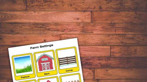 Writing Center | Build a Story | Farm Theme by Barefoot Learning