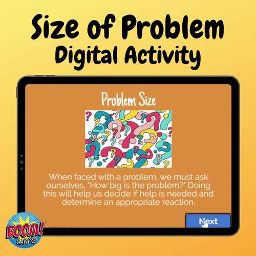 Size of Problem Boom Cards - All Ages! by Social Work Studio | TpT