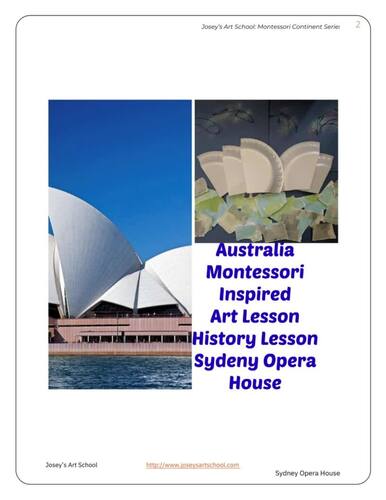Australia Sydney Opera House History Art Montessori Pre-K to 4th Common ...