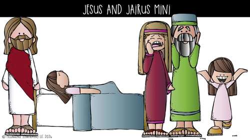 Jesus and Jairus clip art, Bible Mini by Melonheadz Clipart | TPT