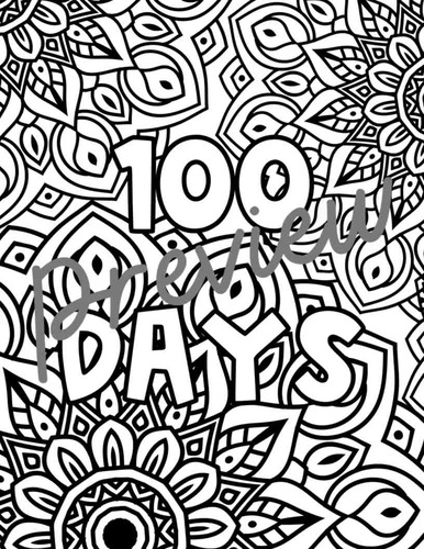 100th Day of School Coloring Sheets by The Empathetic Teacher | TPT