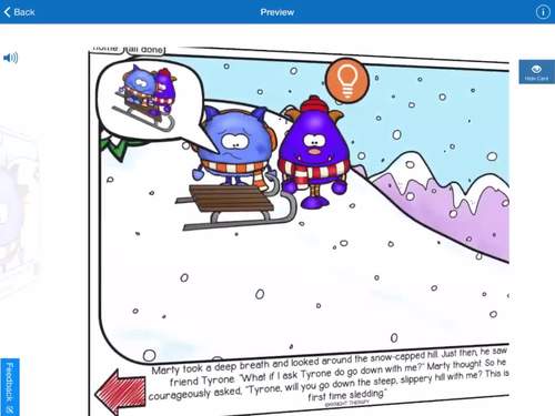 Winter Themed Narrative Retell and Comprehension | BOOM Cards | TpT