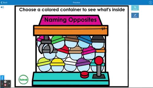 Boom™ Cards Choose Your Prize Digital Language Activity for Antonyms