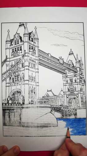 london bridge coloring pages