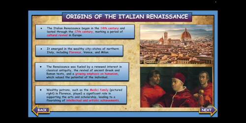 The Italian Renaissance.Lesson 41 Bundle. Humanism.Leonardo Da Vinci ...
