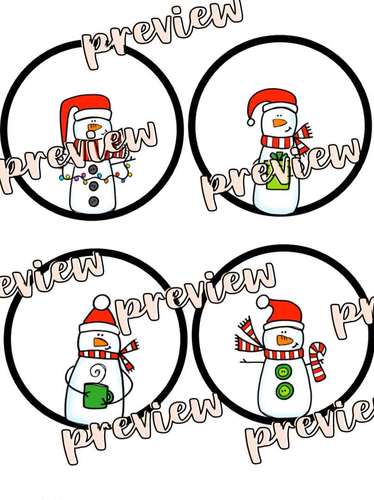 Christmas Winter Bulletin Board Door Decor - Chillin With My Snowmies