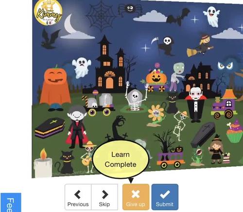 Halloween Party Recall Visual Memory Boom Cards by Teacher Kimmy