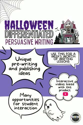 Creepy Haunted Real Estate Listing-Halloween Persuasive / Opinion Writing