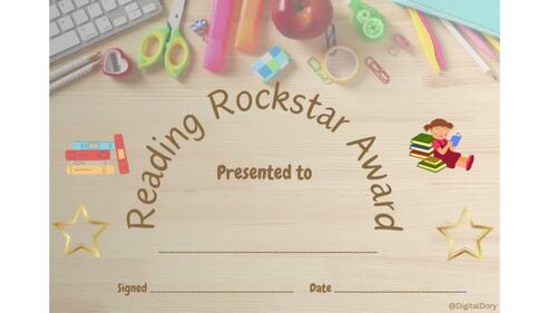 End of Year Award Certificates by Digital Dory Teaching Downloads