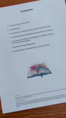 Complete High School ELA Lesson on Susan Glaspell's "A Jury of Her Peers"