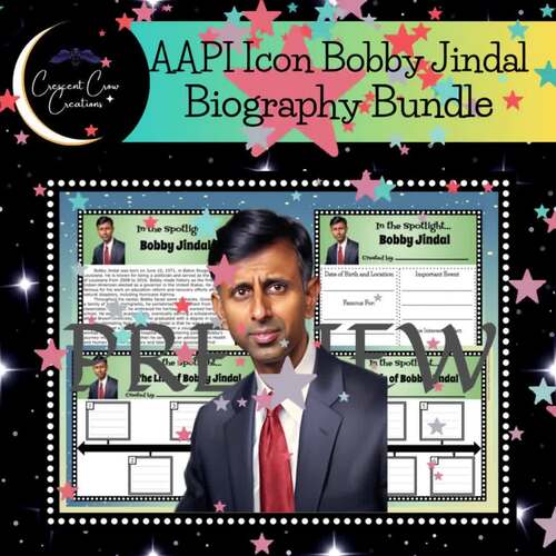 AAPI Icon Bobby Jindal AAPI Heritage Month Biography Bundle | TPT