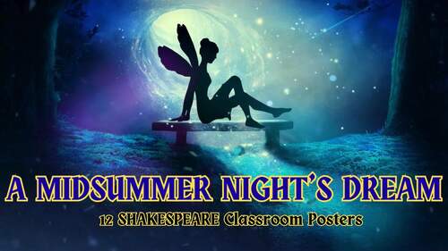 A MIDSUMMER NIGHT'S DREAM by Shakespeare-PDF PNG Graphic Posters ...
