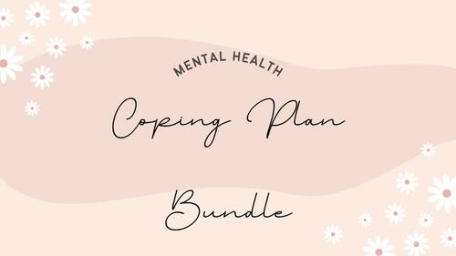 Coping Plan & Coping Zones Worksheets Bundle | Emotional Regulation & SEL
