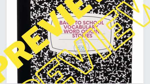 Spelling Words 4th Graders| Etymology| Spelling Activity| Spelling Strategy