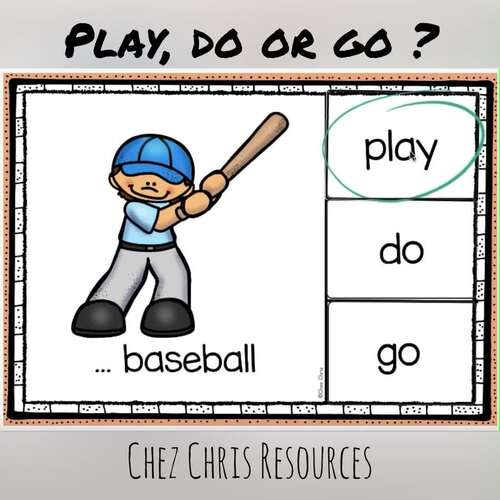 Sports: play do go ? with Boom Cards by Chez Chris | TPT
