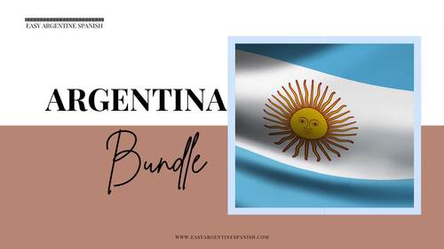 Argentina Country Study Bundle by Easy Argentine Spanish | TPT