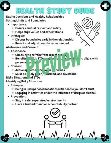 Peer Teen Relationships Review and PDF Study Guide | Health | FACS