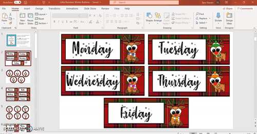 Christmas Reindeer Banners and Buttons - Canvas, Google Sites and Other ...