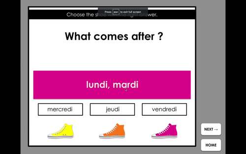 French Days of the week GOOGLE SLIDES | Jours de la semaine | TPT