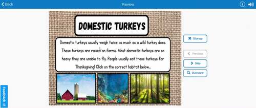 All About Turkeys Informational and Interactive Boom Cards | TPT