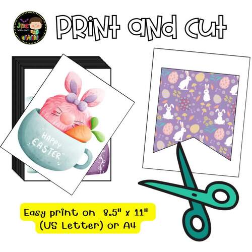 Easter Gnome Bulletin Board Kit Editable Spring Classroom Decor Printable