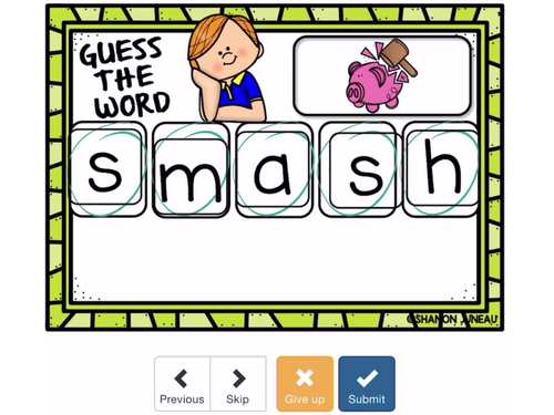 S Blends Word Practice Games No Prep Literacy Centers Boom Cards