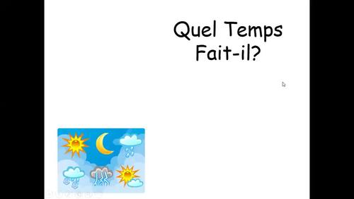 French Weather Video Note Bundle (Distance Learning) | TPT