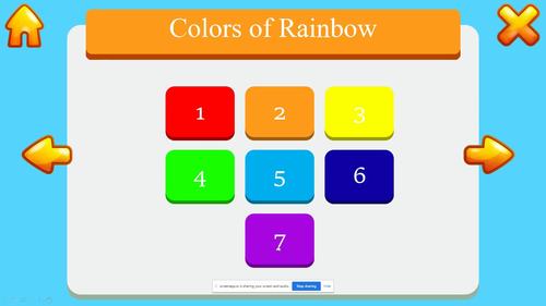 Colors of Rainbow - ppt game - Google Slide - Neechan Art by Neechan Art