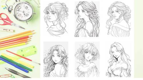 Fashion Coloring Book for Girls Ages 8-12 - 50 Stylish Sheets by ...