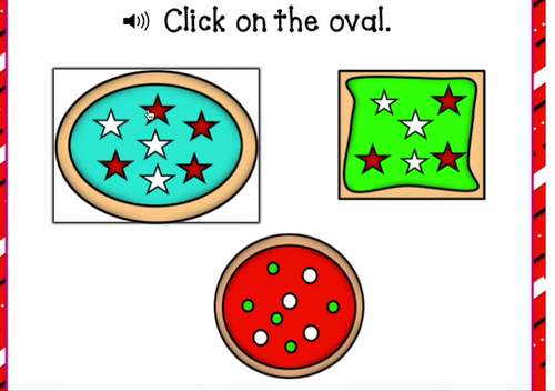 2D Shapes - Identify and Match (Holiday Cookies) BOOM CARDS by Tong Stevens