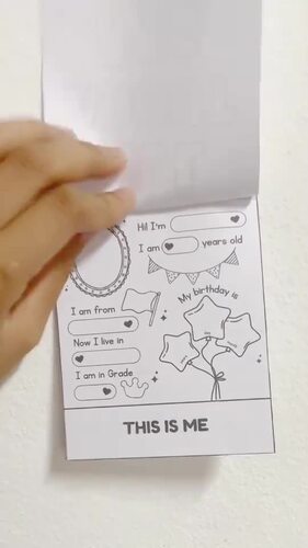 Back to School All About Me Mini Flip Book|Grades 2-4 Writing&Drawing ...