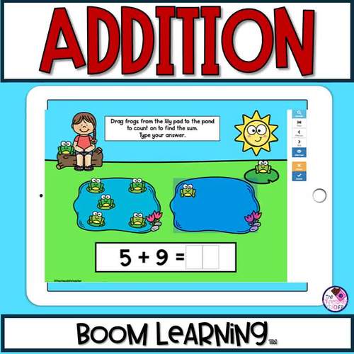 Addition | Math Boom Cards™ by The Chocolate Teacher | TpT