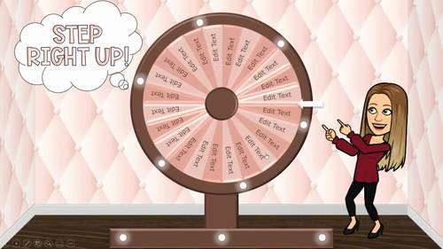 Digital Spinners Pink - Classroom Management - Distance Learning {EDITABLE}