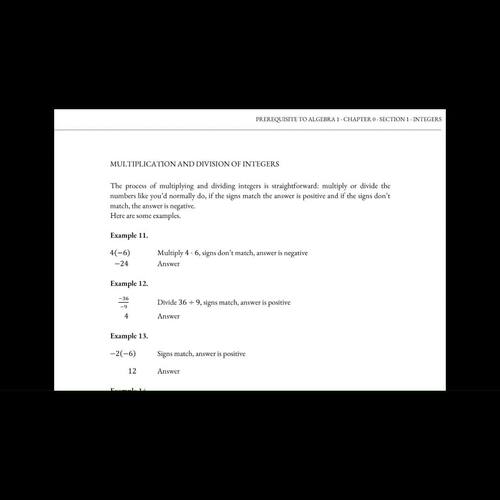 Integers: Lesson + 100 Practice Questions with Answers – Algebra 1 Basics