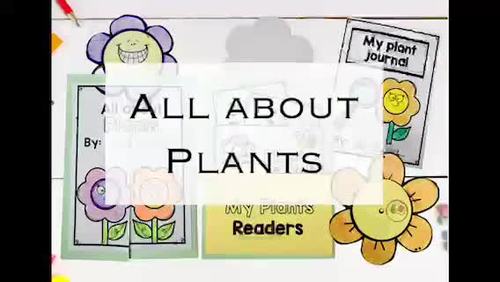 PLANTS Activities and lapbook for Kinder | Life Cycle, parts, needs of ...