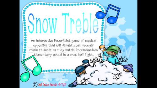 Snow Treble- Interactive Music Game by Juli Jazz Hands | TPT