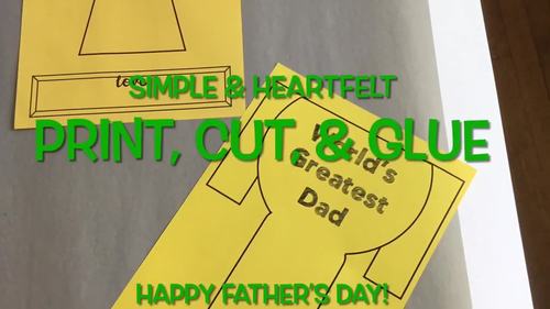 Father's Day Craft and Poetry Writing Gift for Dad Superhero Awards and ...