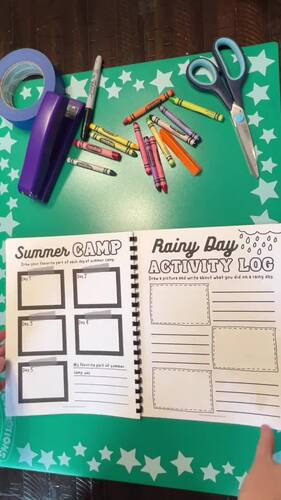Summer Writing Activity, Summer Journal for Kids, Fun Summer Work for Kids