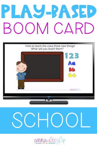 Back to School Speech Therapy Boom Card for Language by Anna Dee SLP