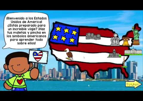 American Symbols in Spanish | Símbolos americanos | 4th July by Ms Herraiz